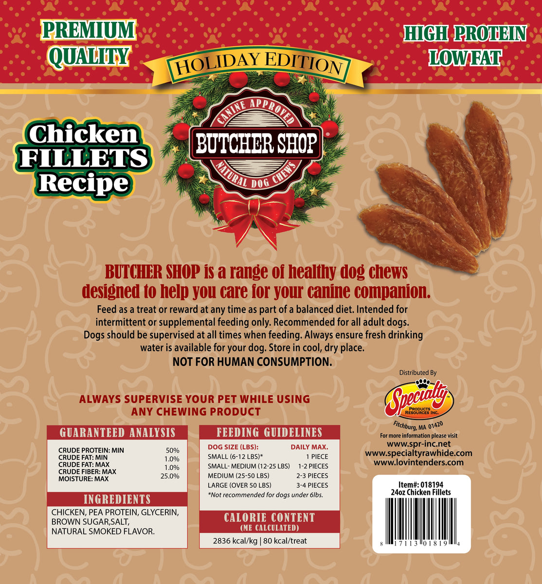 Holiday Butcher Shop Chicken Fillets USA 24 oz – LovinTendersTreats