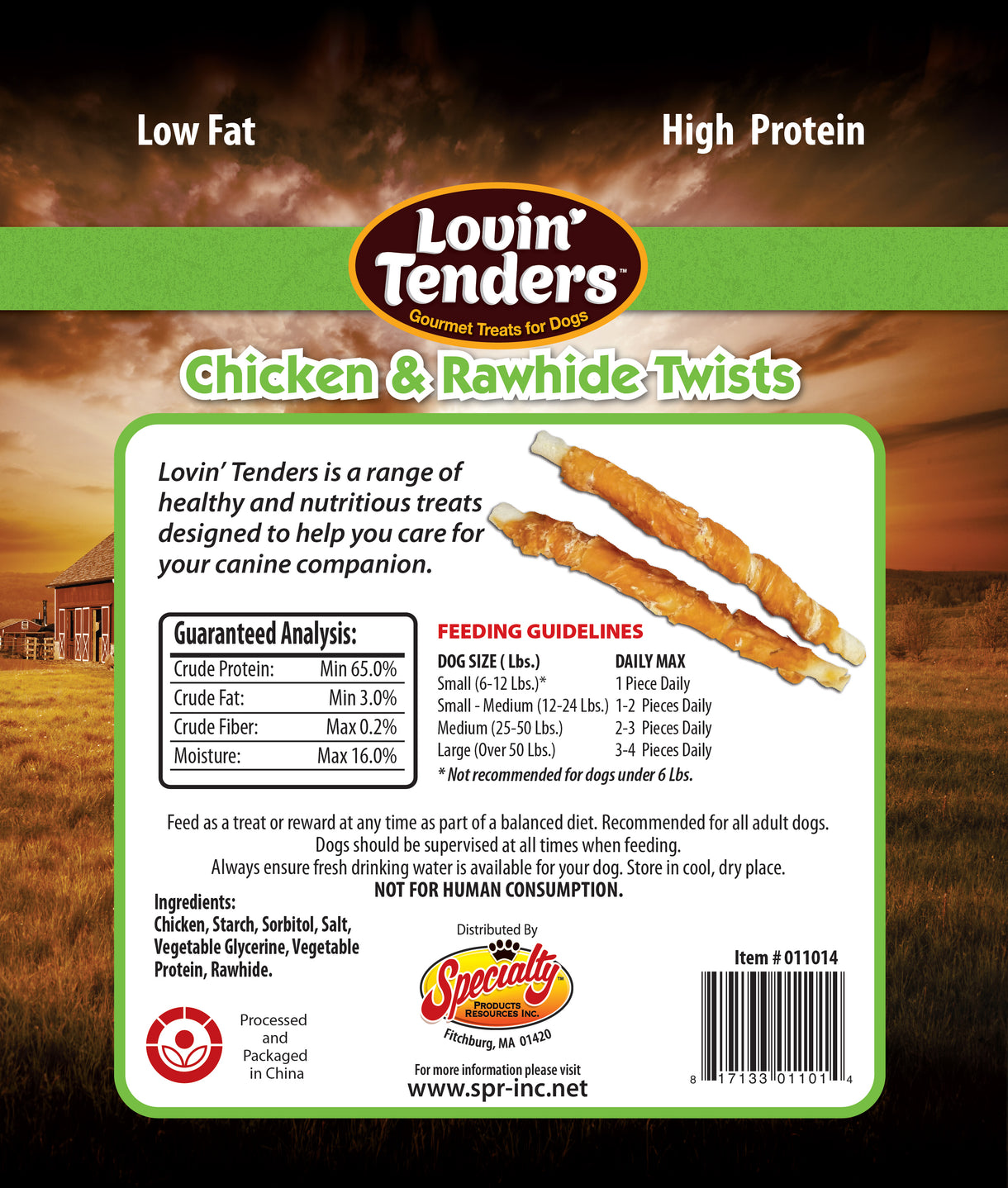 Lovin' Tenders 5" Chicken & Rawhide Twists, 7 oz – LovinTendersTreats